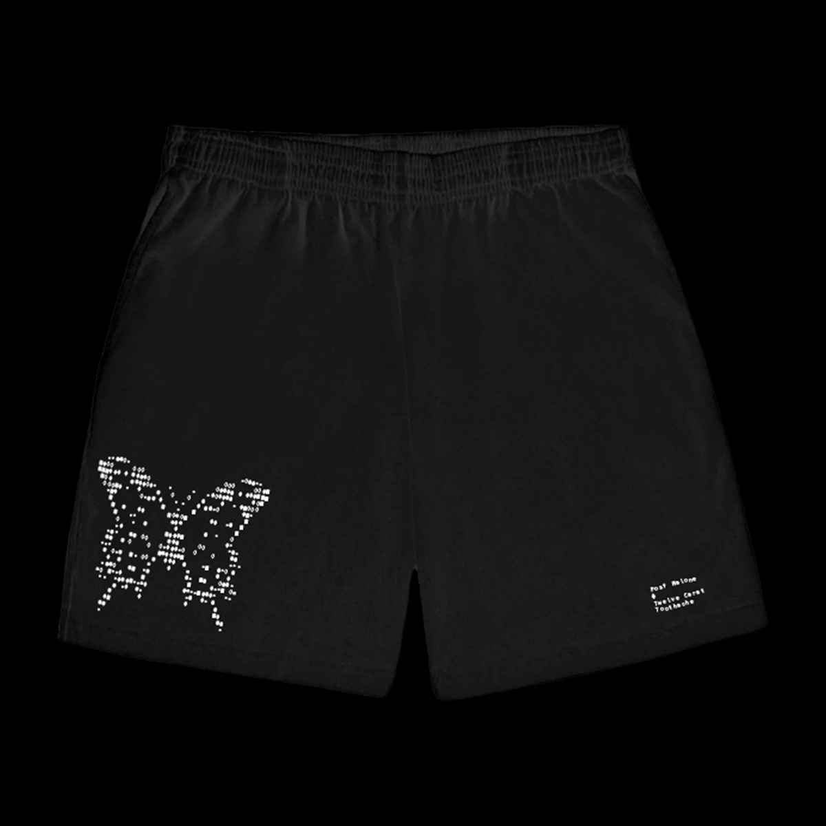 ASCII Butterfly Black Shorts - Official Post Malone Online Store
